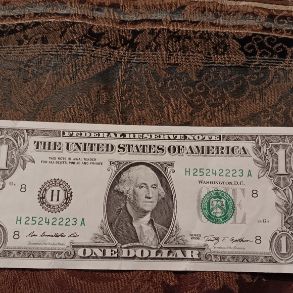 US Currency | Other | 209 Federal Reserve Stl One Dollar Bill Broken ...